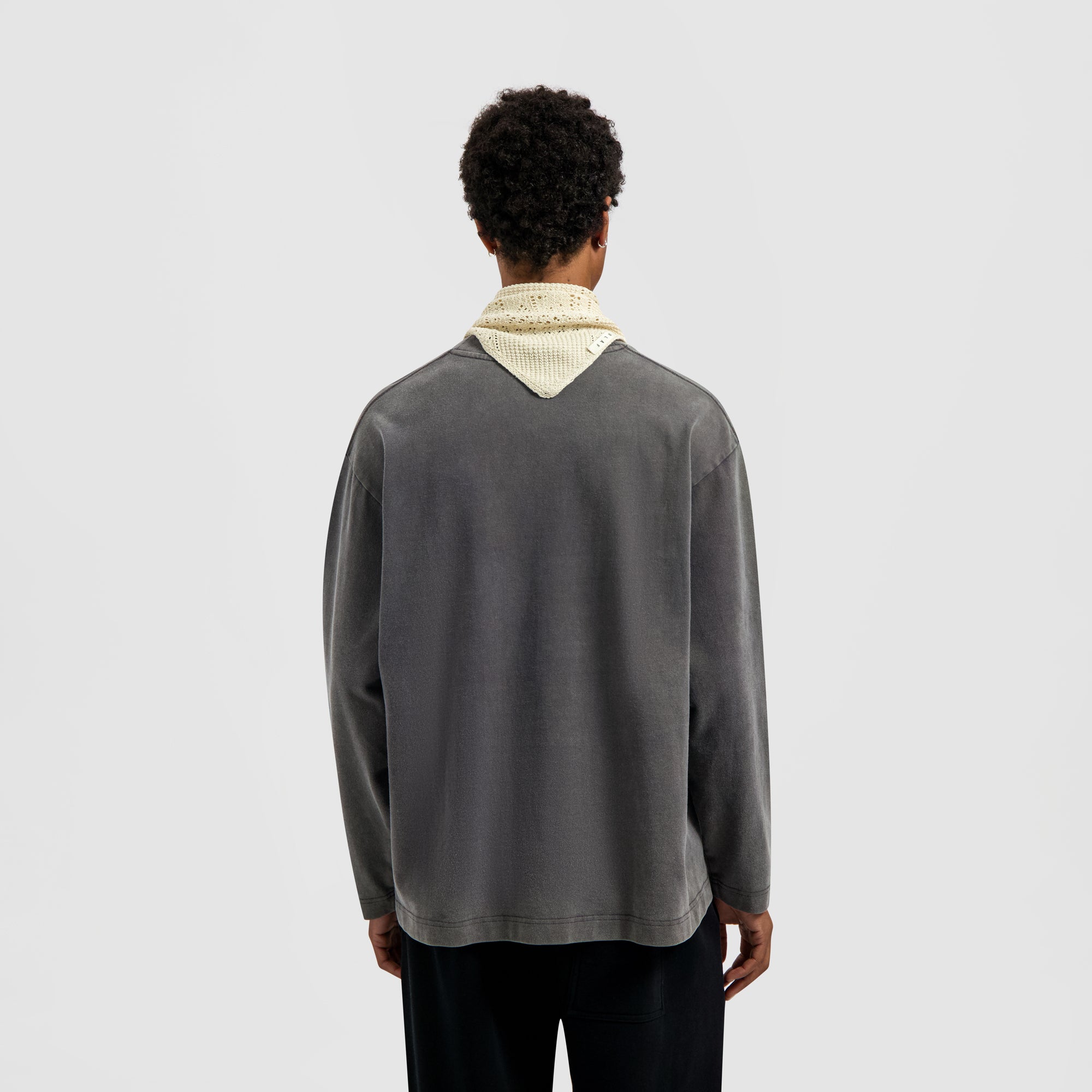 Washed Studio LS Tee - Charcoal – ØLÅF
